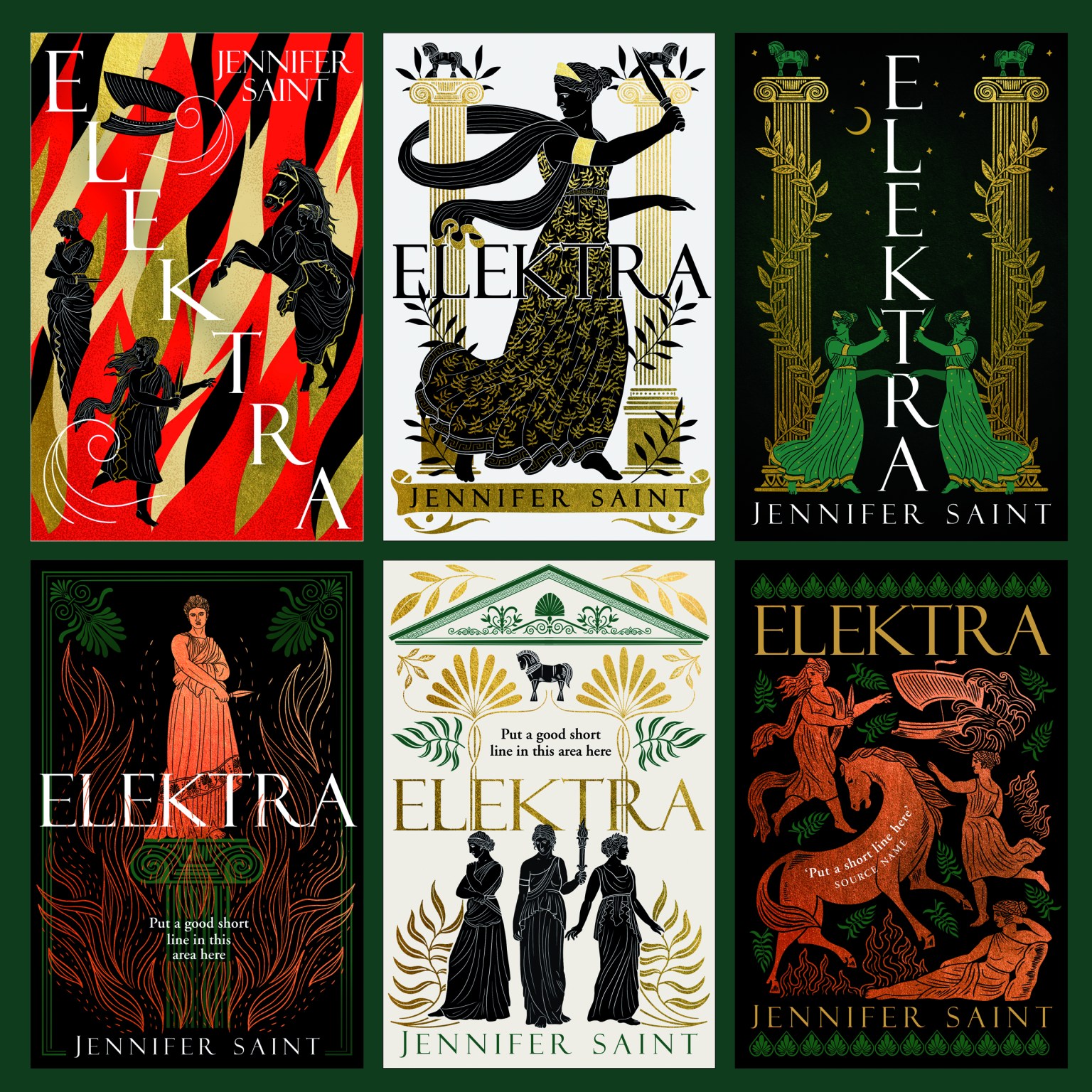 Behind-the-scenes of Jennifer Saint’s ELEKTRA book cover | Headline ...